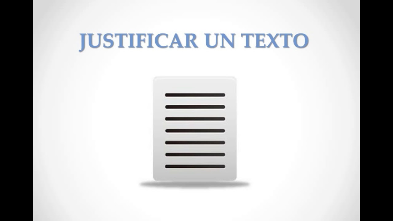 Justificar texto en word - YouTube