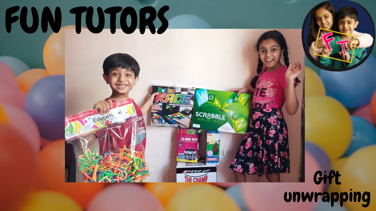 Gift unwrapping | Yaju's birthday gifts | Devu and Yaju | Fun Tutors - YouTube