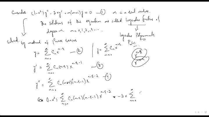 [Solved] How to derive the power series solution for | 9to5Science