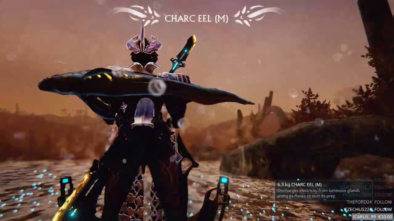 Archwing Fishing - Warframe: Plains of Eidolon (stream highlight) - YouTube