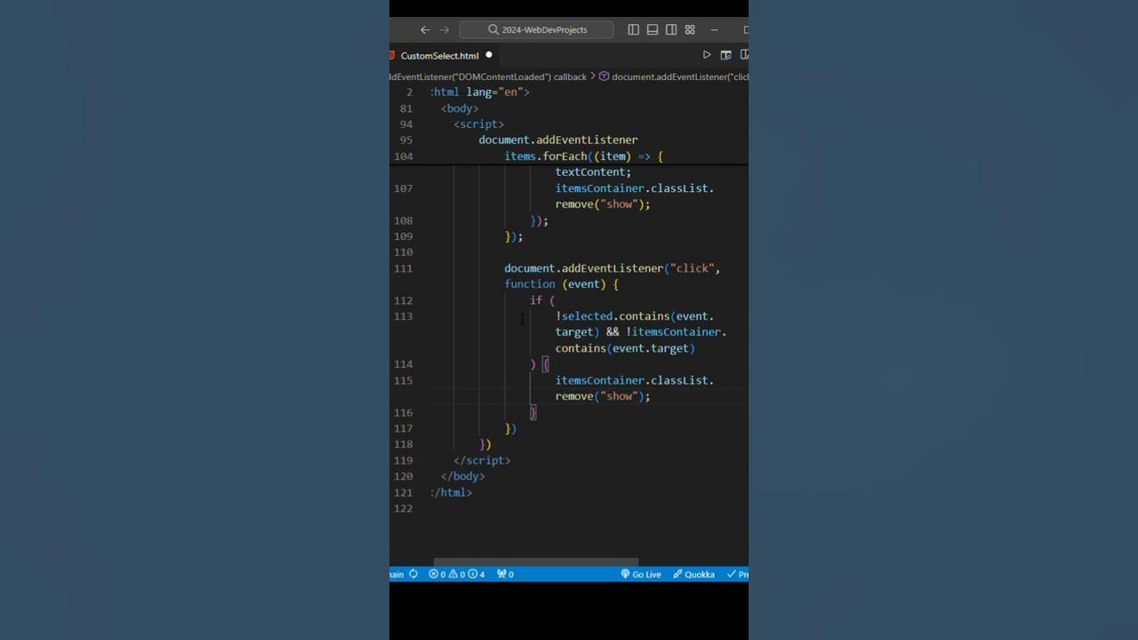 Custom Select Box in JavaScript Example @DeveloperSamarsekhar #javascript #html #css #dropdown ...