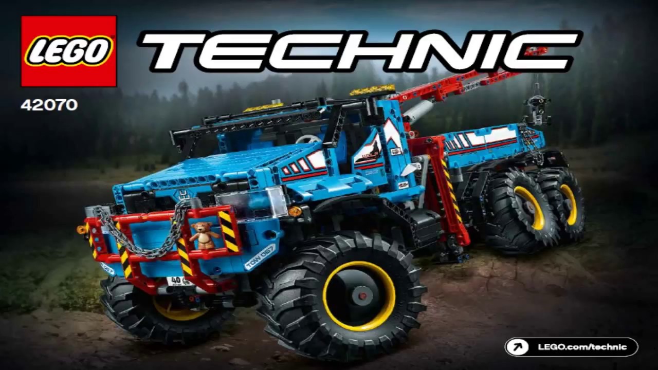 LEGO Technic 6X6 ALL TERRAIN TOW TRUCK 42070 #1 - YouTube