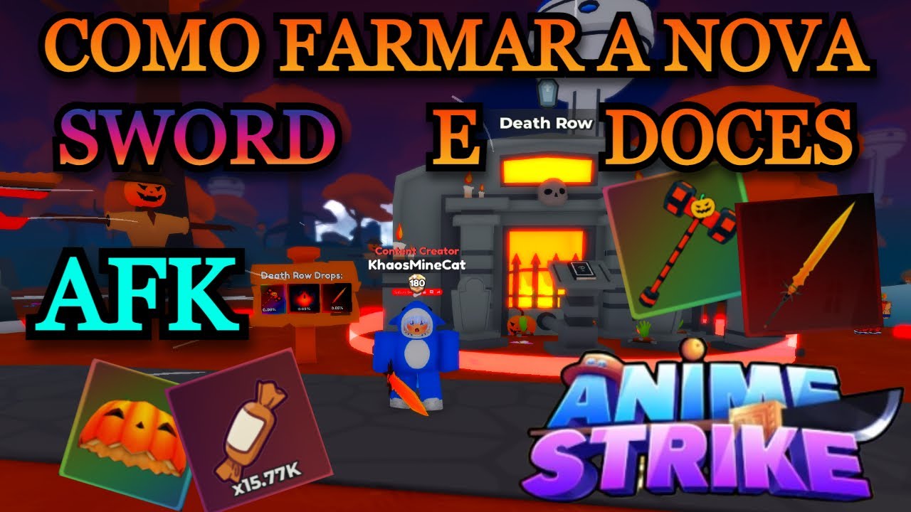 COMO FARMAR DEATH ROW AFK! ANIME STRIKE SIMULATOR! - YouTube