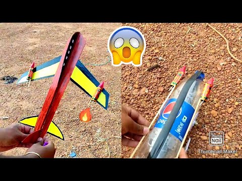 Rocket Aircraft Experiment Malayalam| Bottle Rocket|#Firework ...