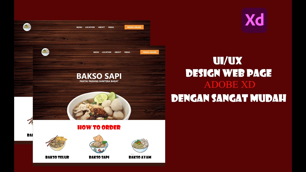 Tutorial ui ux | design web page menggunakan adobe XD - Untuk pemula ...