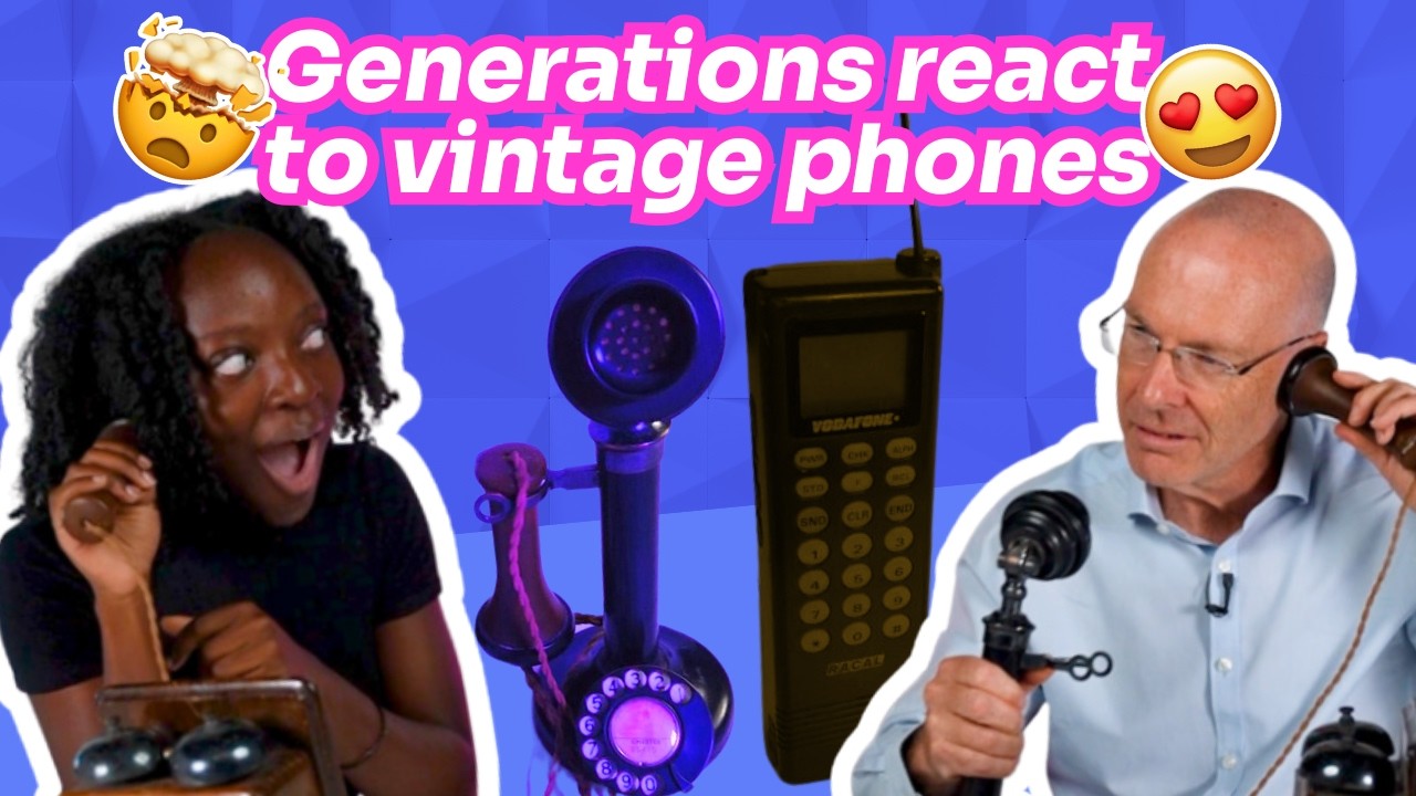 Generations react to vintage phones - YouTube