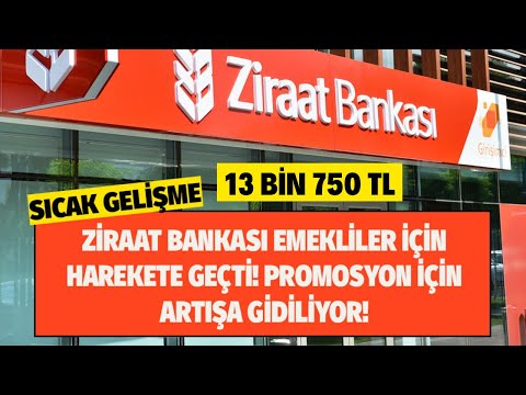 EMEKLİLER DİKKAT! ZİRAAT BANKASINDAN 10 BİN TL YE KADAR NAKİT PROMOSYON