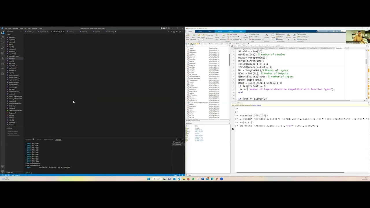 My basic code of deep learning vs. Julia Flux package, which one is ...