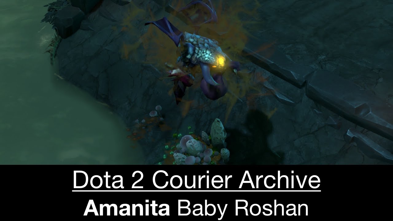Dota 2 Courier: Unusual Baby Roshan (Trail of the Amanita) - YouTube