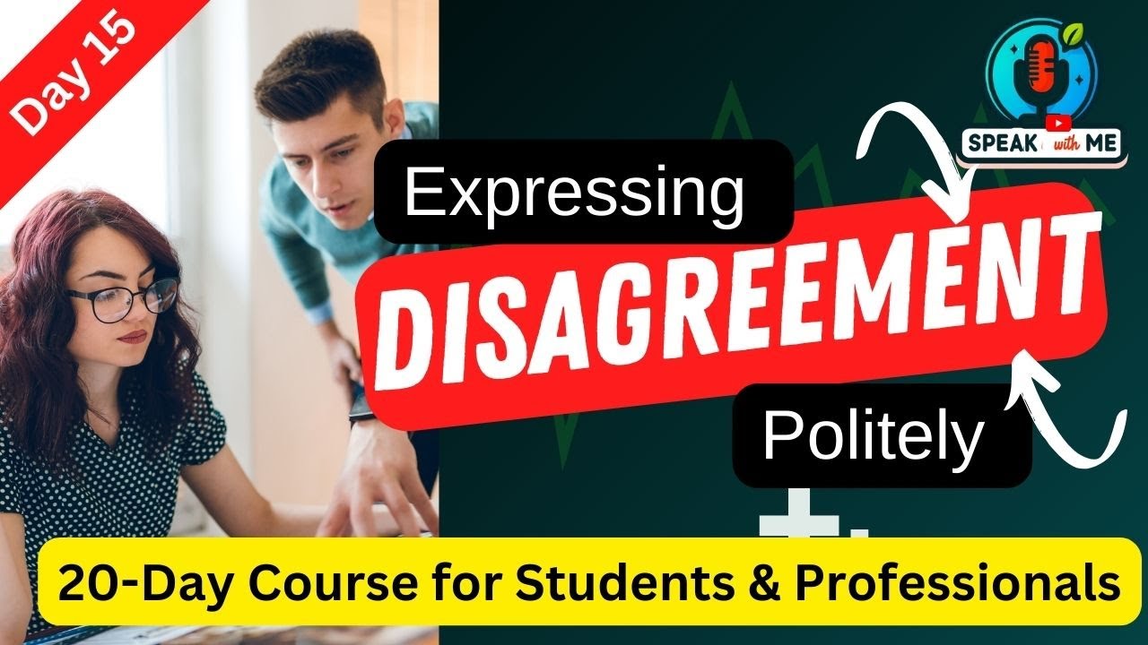 How to Express Disagreement Politely - YouTube