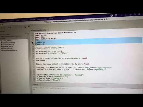 Sensor de humedad y temperatura mediante Python. - YouTube
