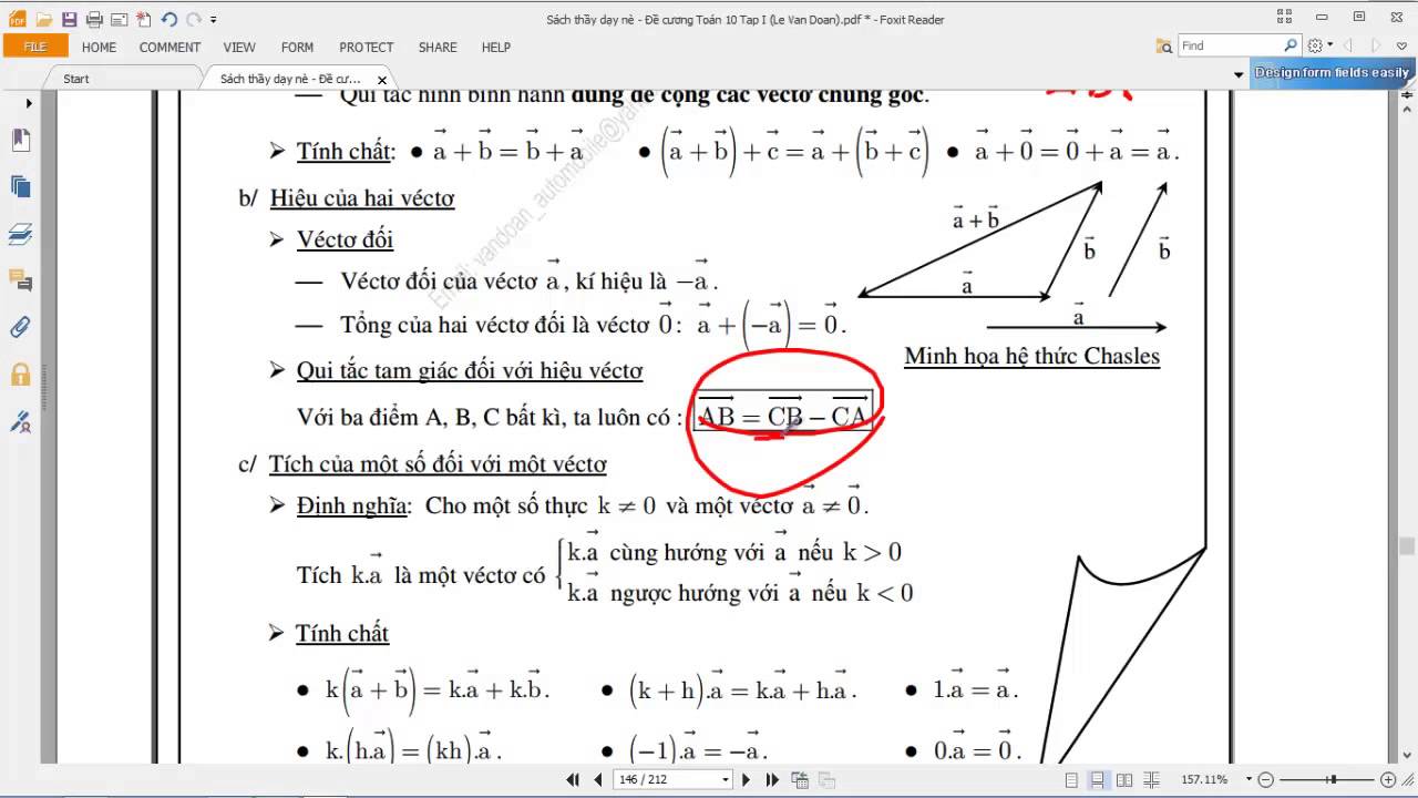 [TOÁN 10 HH] I.A ĐẠI CƯƠNG VECTOR 5 Bài 5 Ôn mạnh lại khái niệm vector ...