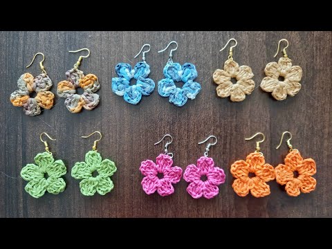 Çiçek motiften küpe yapımı