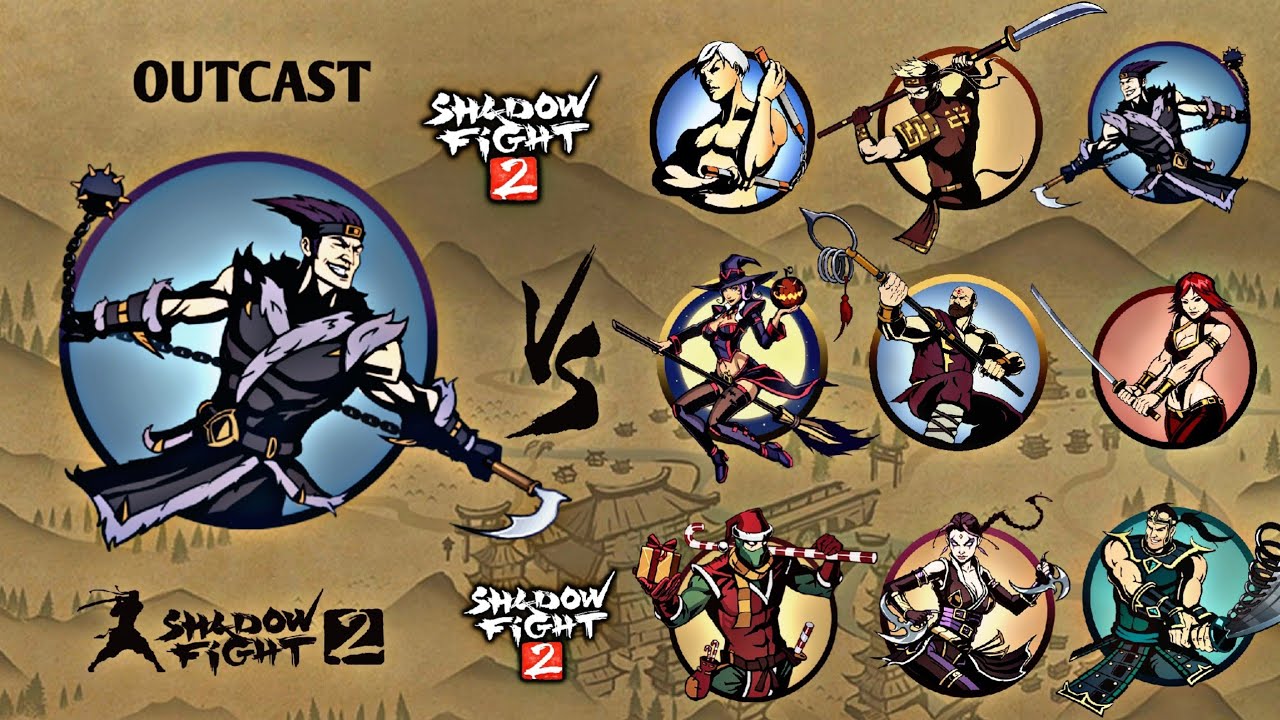 Shadow Fight 2 | Outcast vs Challengers - YouTube