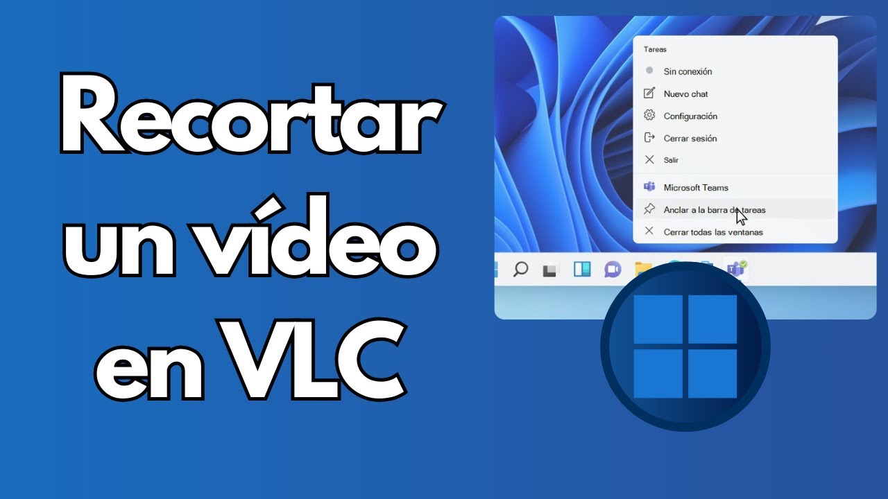 Cómo recortar un vídeo en VLC Media Player - Tutorial - YouTube