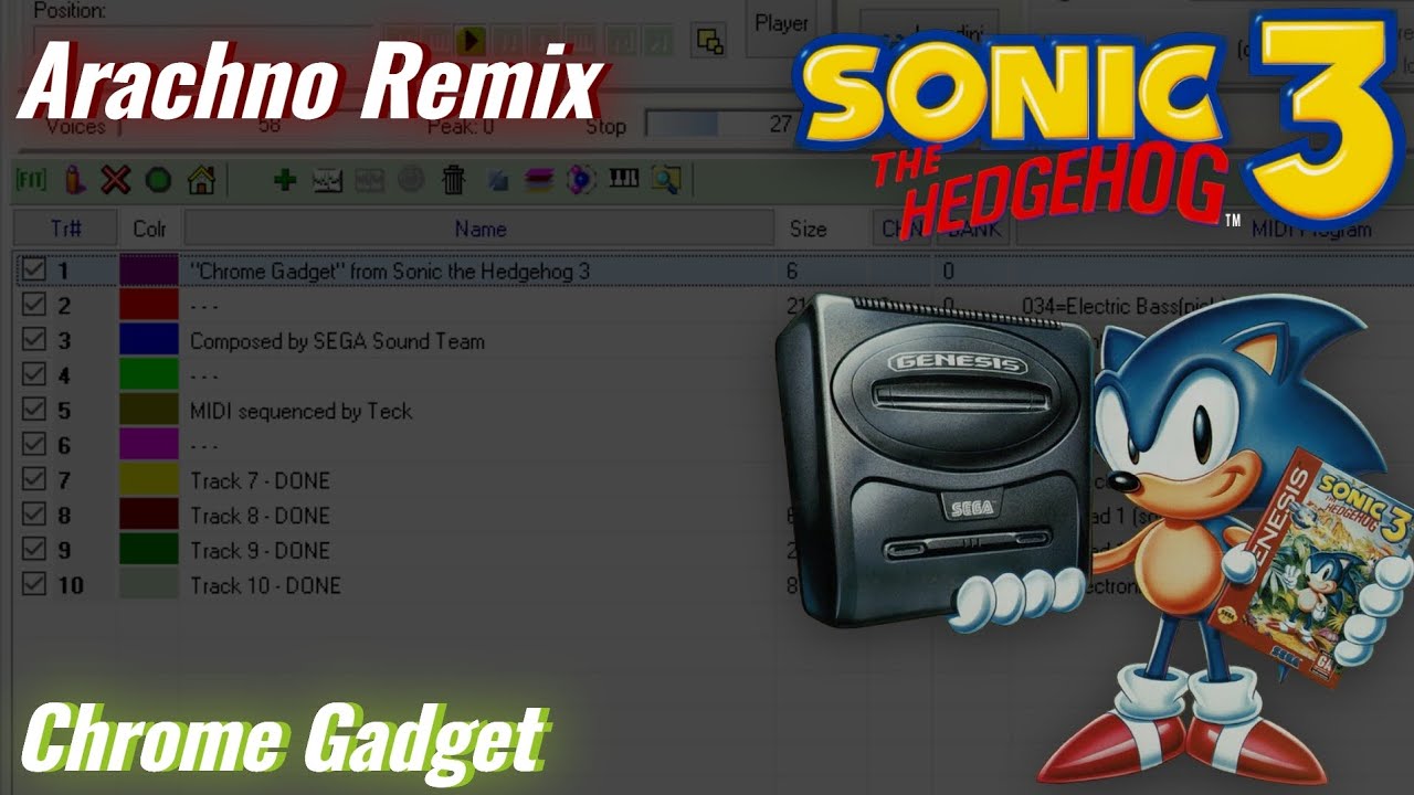 Chrome Gadget - Sonic the Hedgehog 3 (Arachno Soundfont Remix) - YouTube