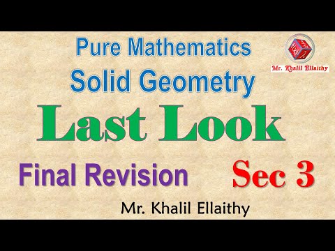 Sec 3 Solid Geometry Final Revision Lecture 4 - YouTube