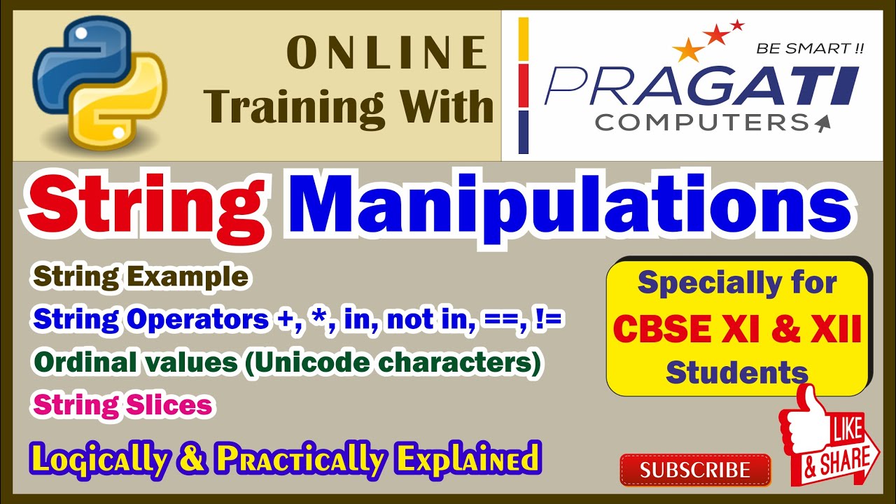 Python String Manipulation Youtube