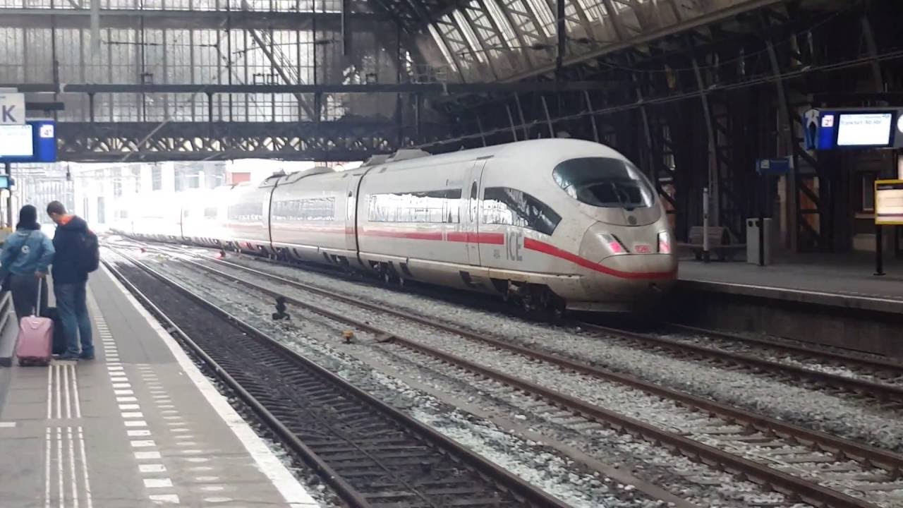 DB ICE 3M BR 406 van Amsterdam Centraal naar Frankfurt M Hbf - YouTube
