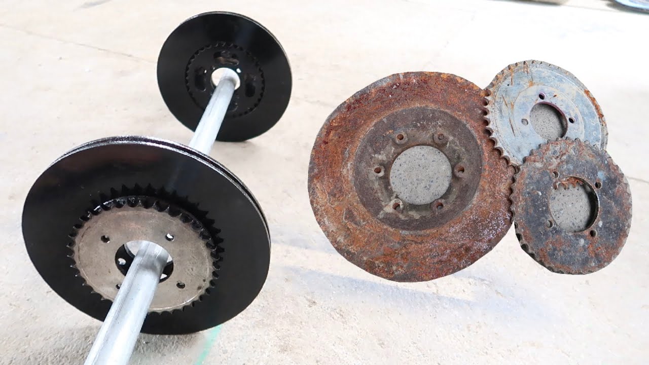 Turn Rusty Rotor Disc into Homemade Barbell Plates - Homemade Barbell ...