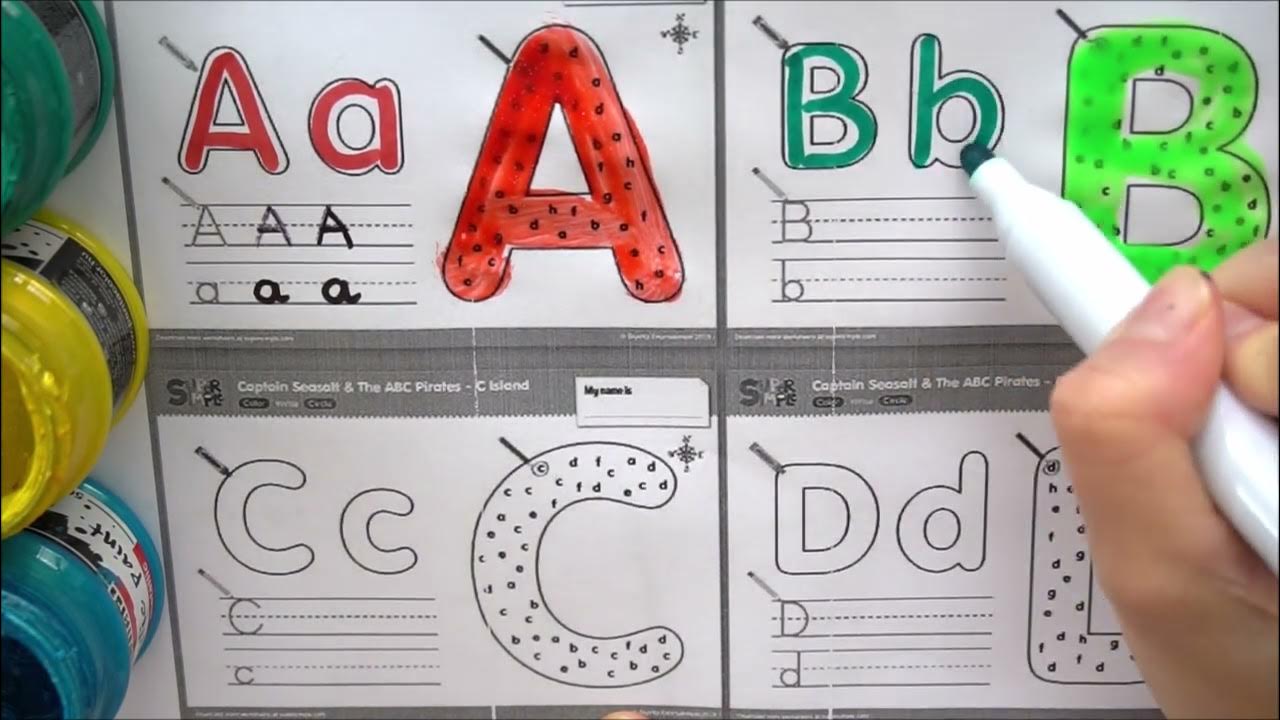 How to Write Alphabet ABC, Learn writing video - YouTube