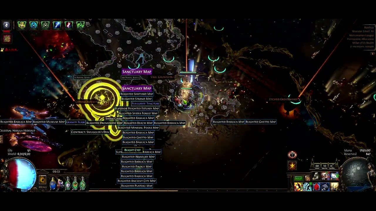 PoE Mercs - Blight Maps for days - YouTube