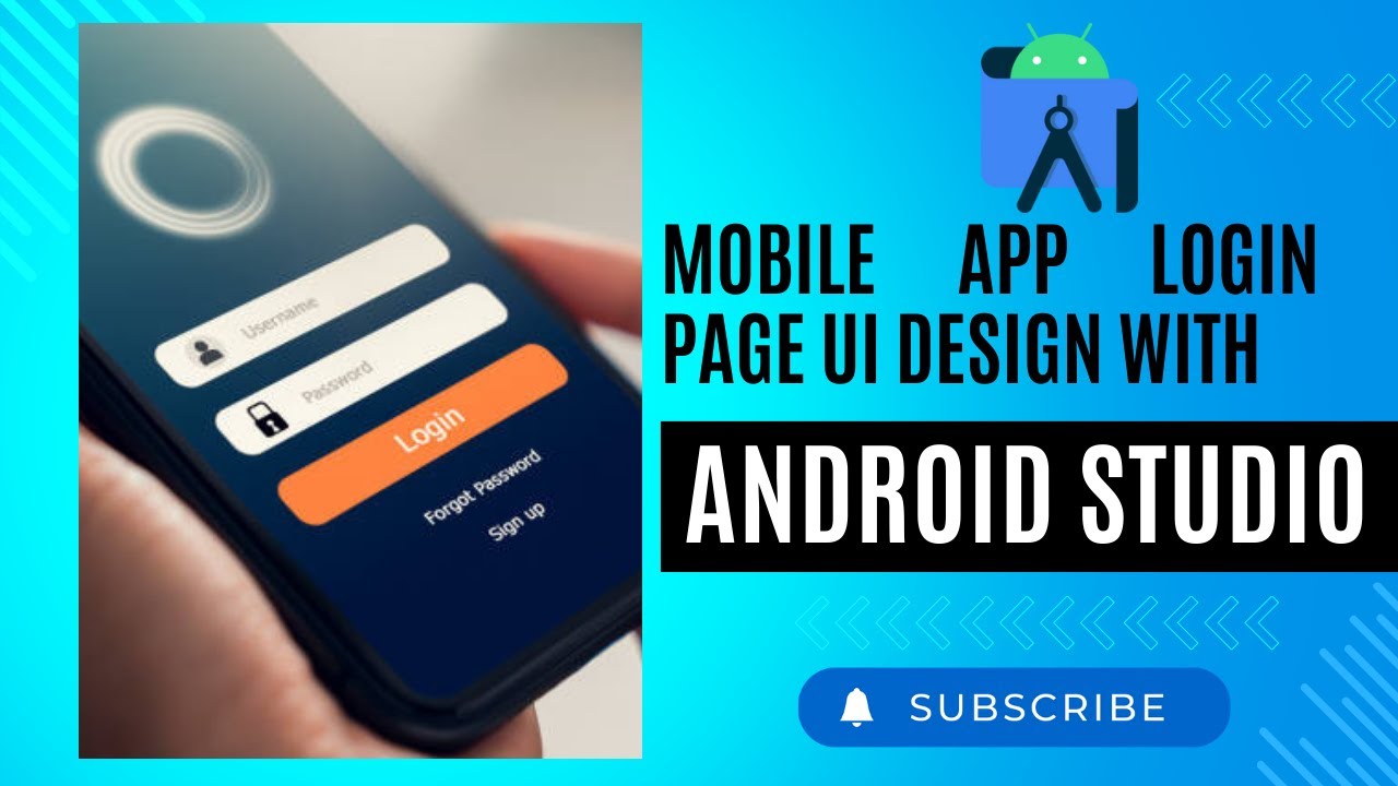 Mobile App Login Page UI Design with Android Studio - YouTube
