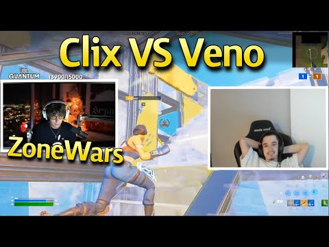 Clix VS Veno 1v1 ZoneWars - YouTube