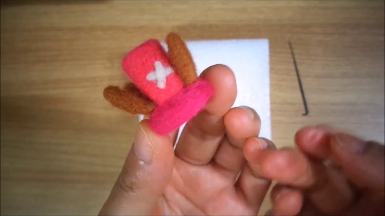DIY 양모로 쵸파 모자 만들기 ウールでチョッパーの帽子を作る How to make a chopper hat with wool ...