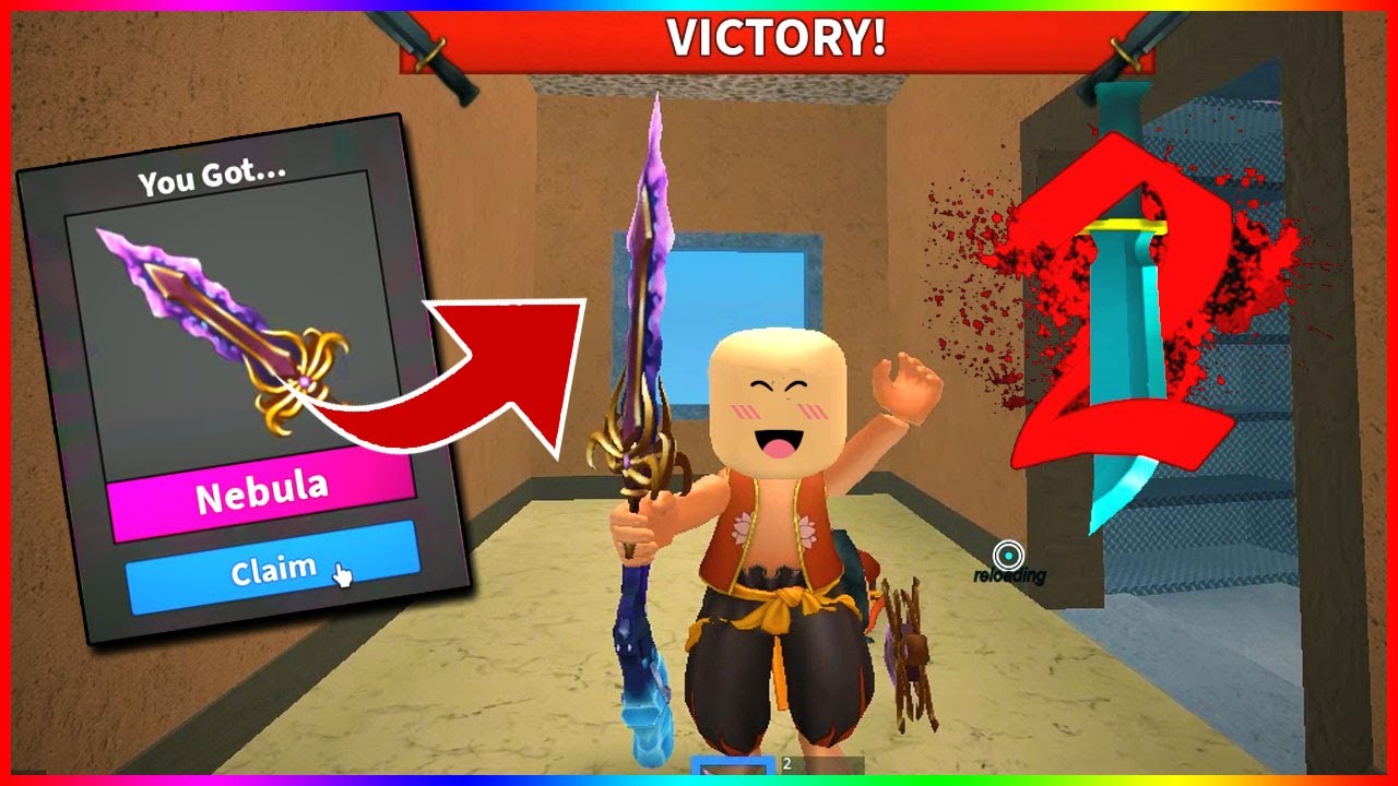 My fan gave me a Godly knife NEBULA in MM2 | Roblox - YouTube