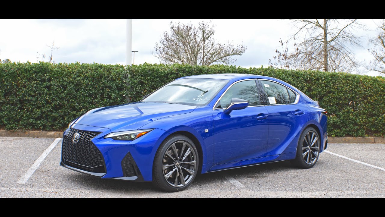 2024 LEXUS IS 350 F SPORT ULTRA SONIC BLUE W/ BLACK L74687... POC AT ...
