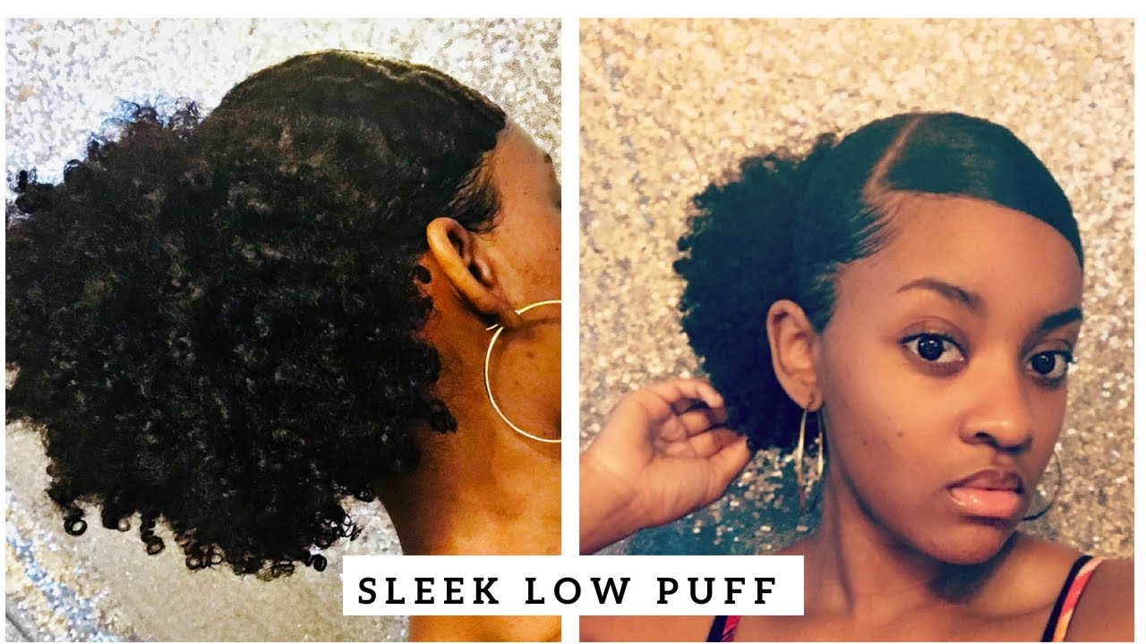 Sleek Low Puff Tutorial - YouTube