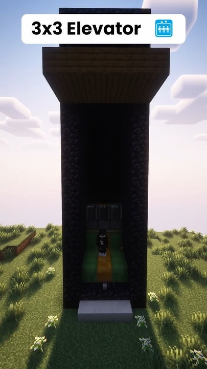 Minecraft: Working 3x3 Elevator 🛗 #shorts #minecraft - YouTube