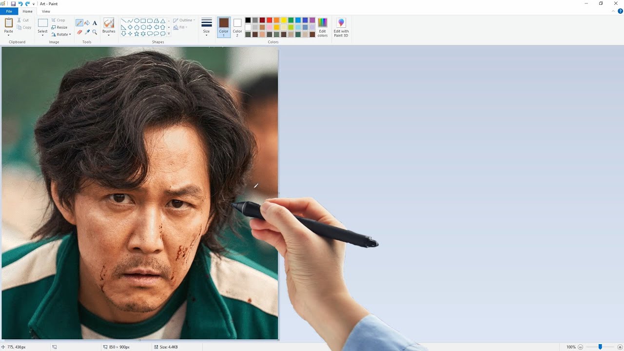 Drawing Seong Gi-hun - Squid Game - YouTube