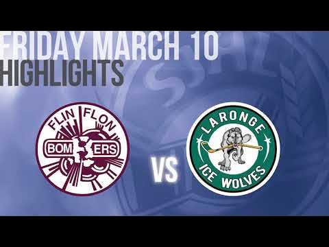 Highlights: Flin Flon Bombers vs La Ronge Ice Wolves Mar 11th - YouTube