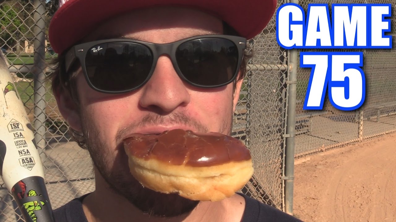 PLAYING WITH DONUTS IN YOUR MOUTH! | On-Season Softball Series | Game ...