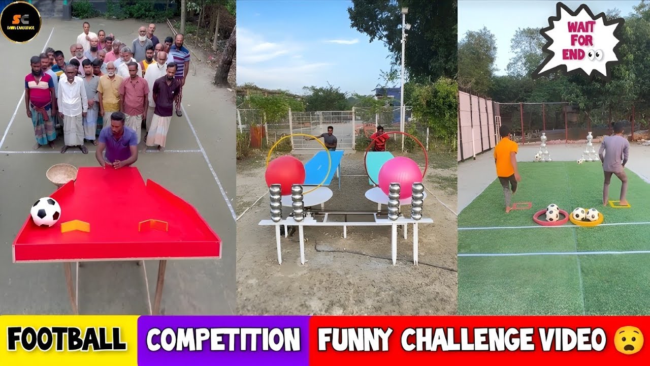 Football Competition Funny Challenge Video 😛 || Football Challenge 😧 ...