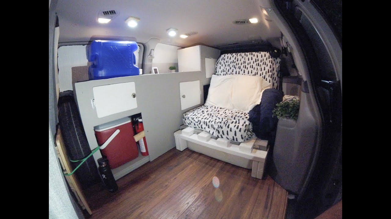 Self-Built Mini-Van Camper Conversion | Van Tour - YouTube
