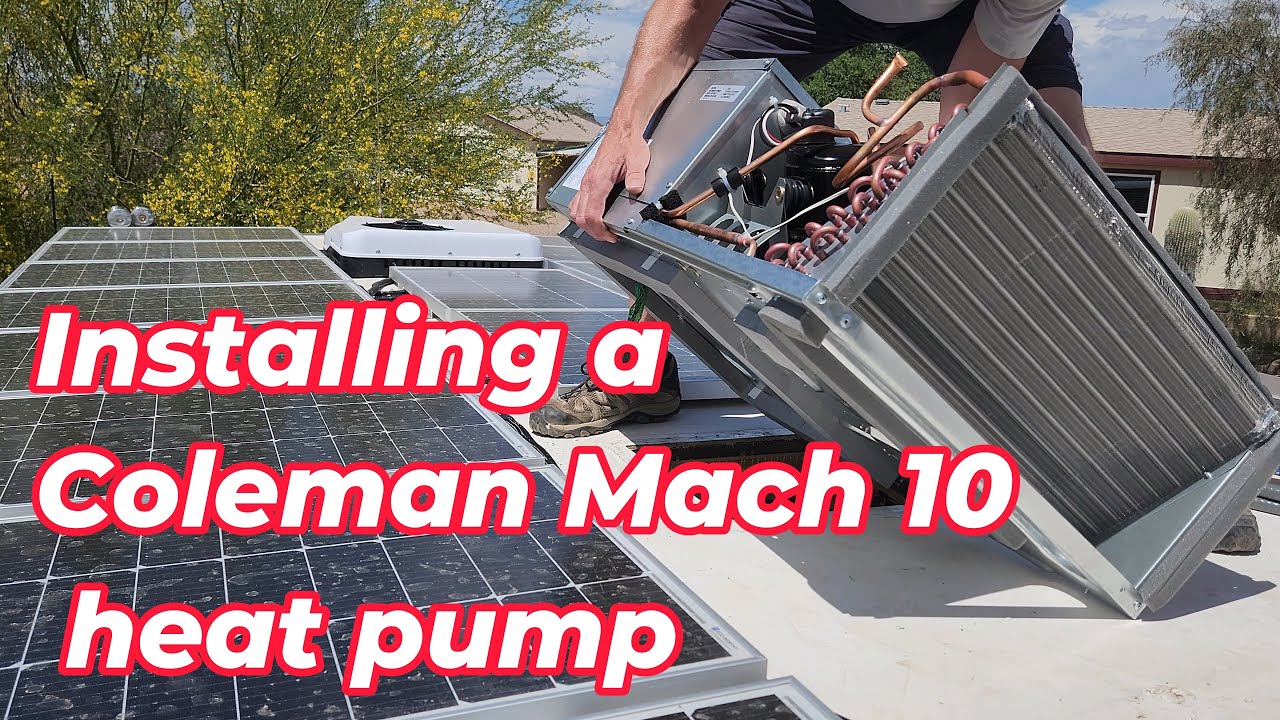 EP 103 , Installing a Coleman Mach 10 heat pump - YouTube