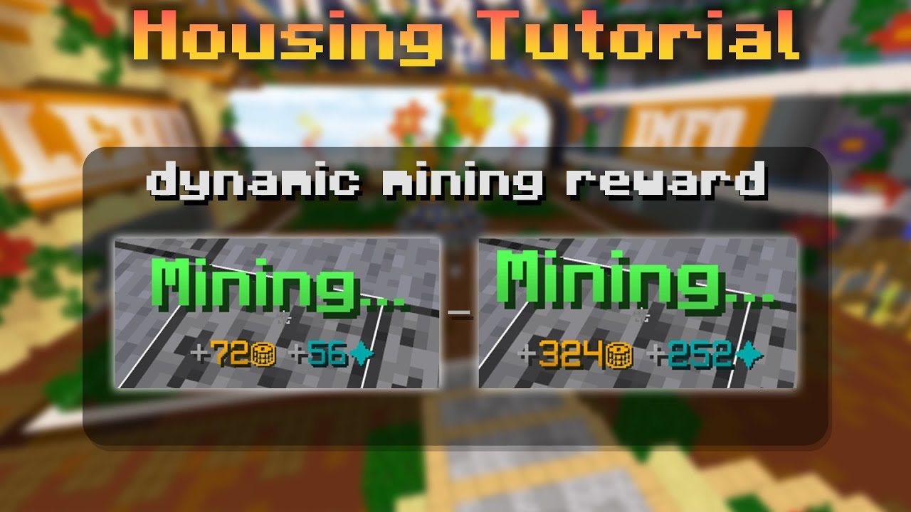 INSANE Dynamic Mining Reward System in Hypixel Housing │Housing Tutorial - YouTube