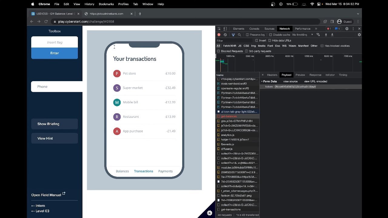 CyberStart Intern Base Level 3 Challenge 3 | Off Balance ...