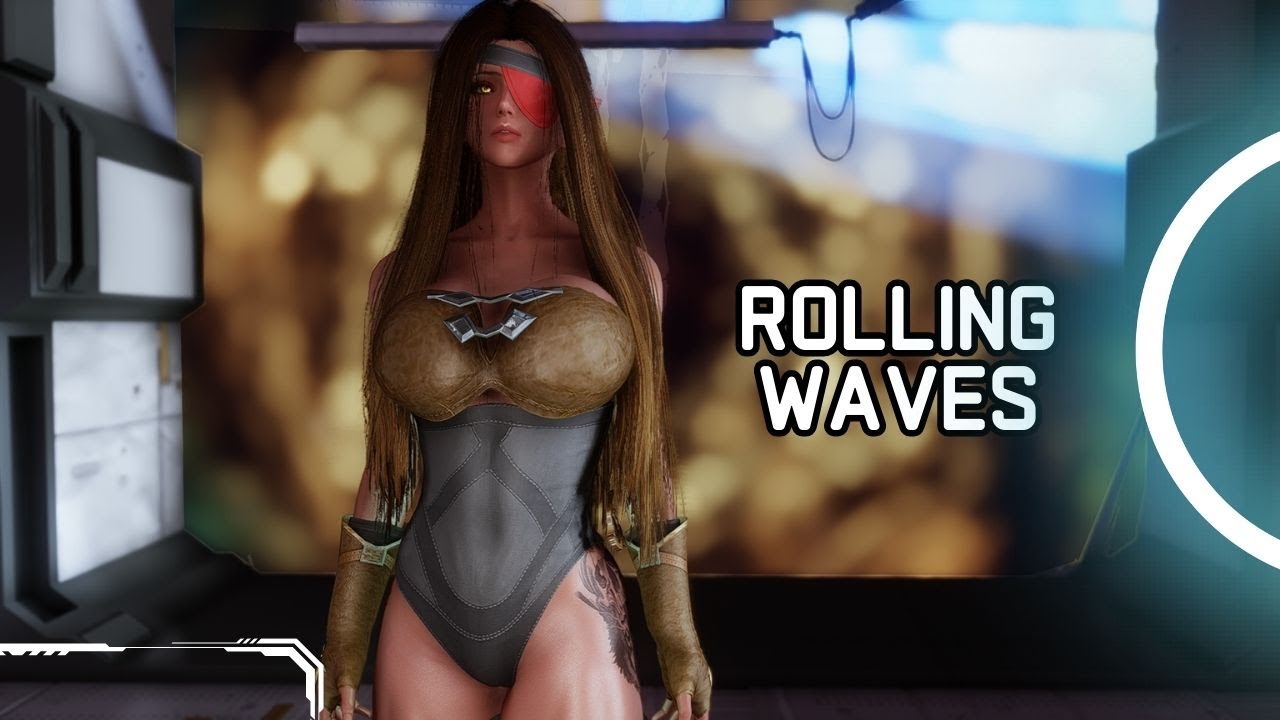 Skyrim Se Rolling Waves 3BA UBE BHUNP CBBE HDT-SMP Mod - YouTube