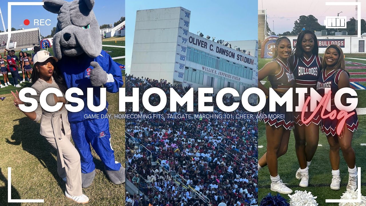 SCSU HOMECOMING VLOG| Fit Check, Tailgate, Marching 101, BEAT DSU ...