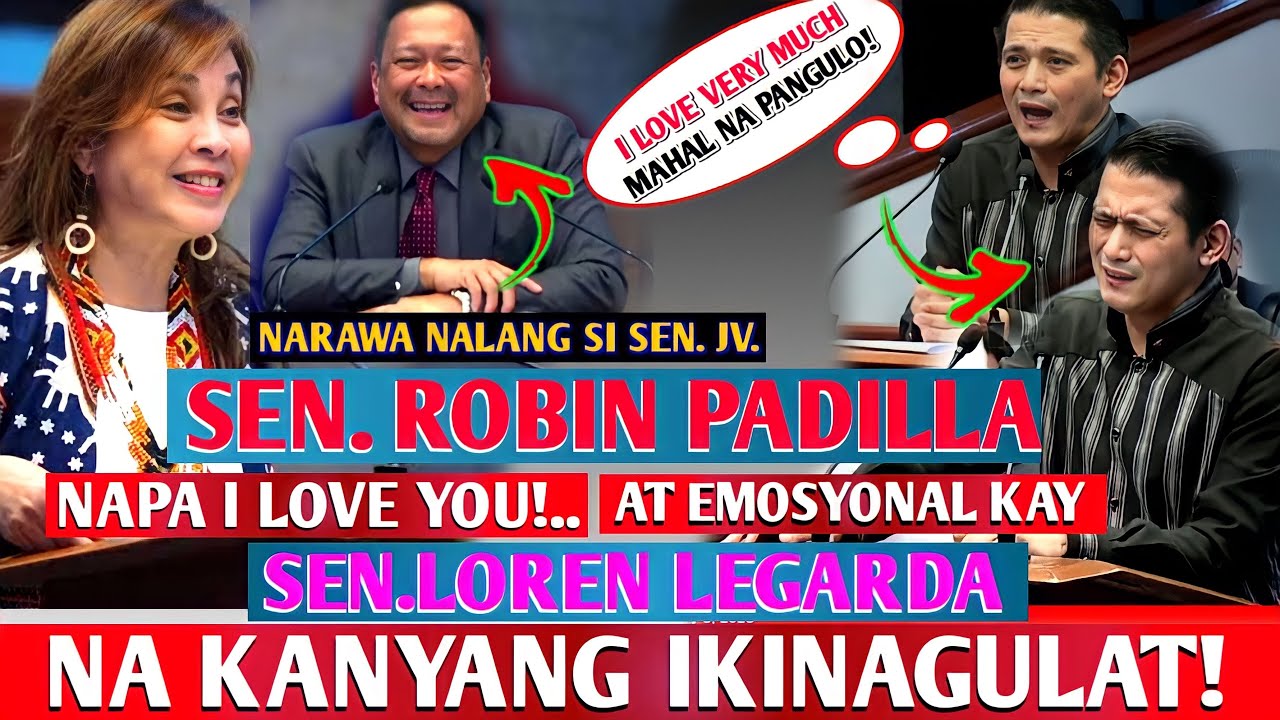 🔴Sen. idol Robin Padilla, napasigaw ng I LOVE YOU kay sen. Loren ...