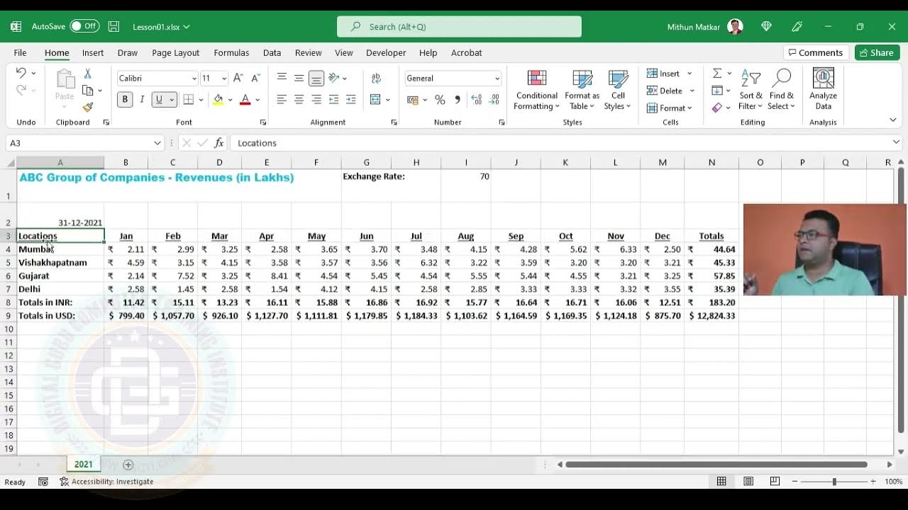 10 | How to Manage Rows | Microsoft Excel Basic Course for Beginners - YouTube