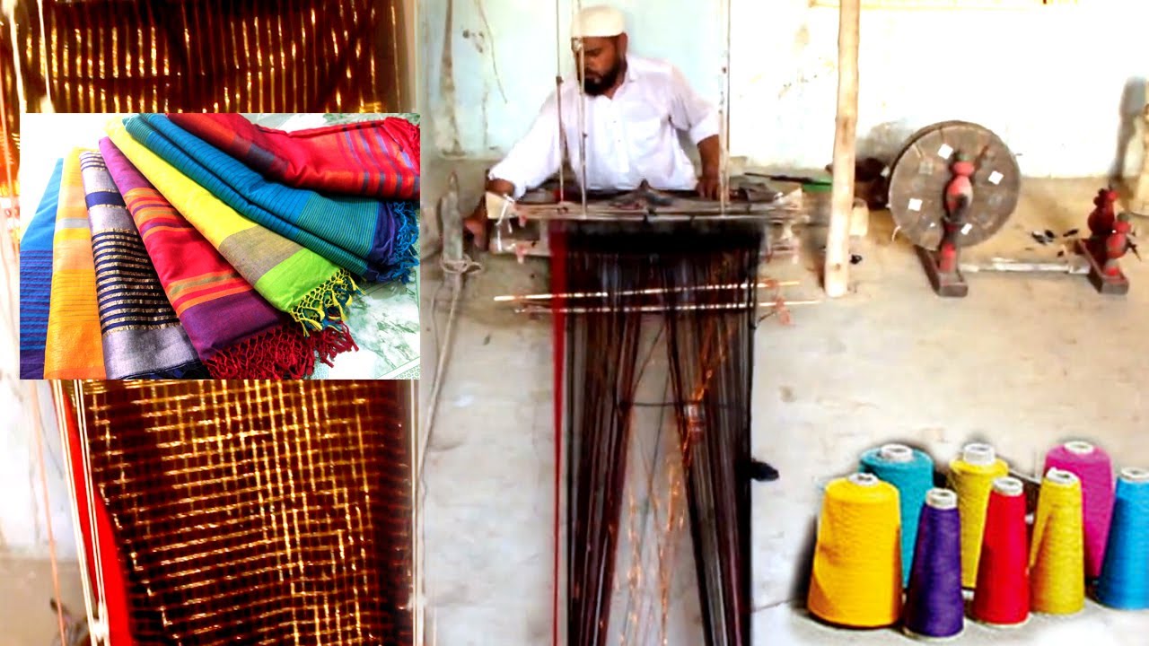 Making Of World Famous Hand Loom Weaving | Beautiful Handmade Chadar ...