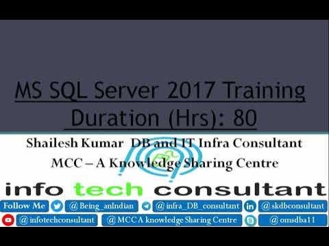 #sqlserver #training - new Content (SQL Server 2017) for #freshers #dbas #developer & # ...