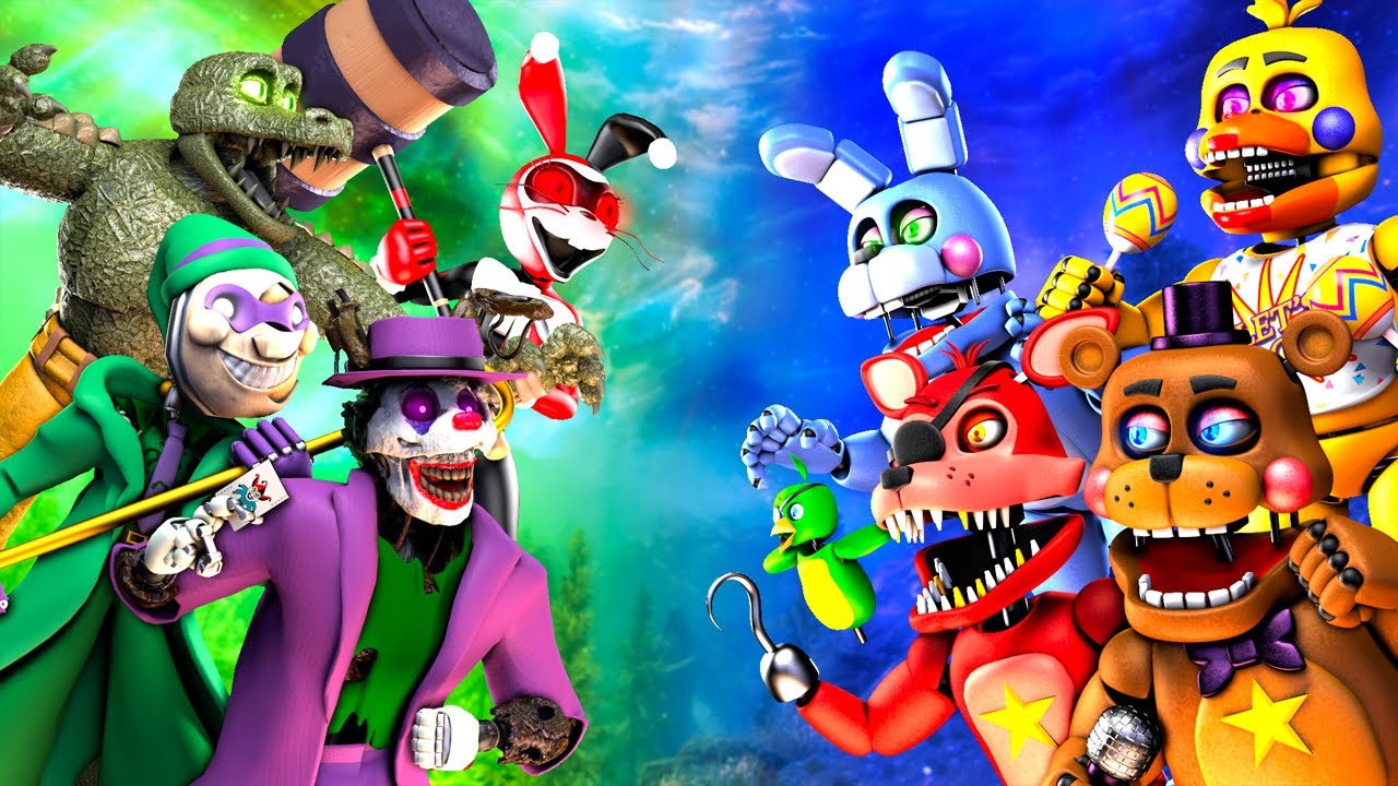 [SFM FNaF] Security Breach Villains vs Rockstar - YouTube