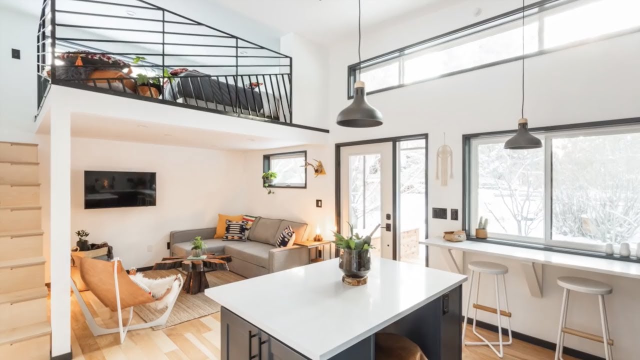 Absolutely Gorgeous Tiny Smart House for Sale - YouTube