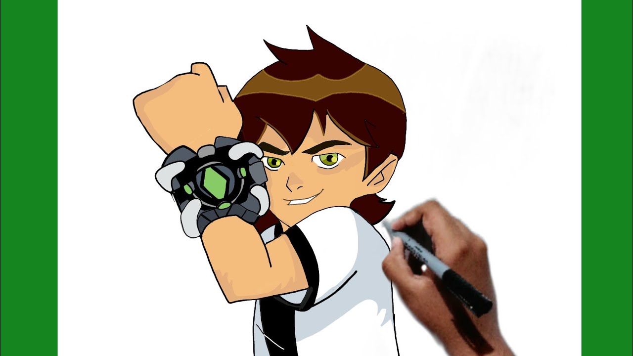 How to draw Ben10 - YouTube